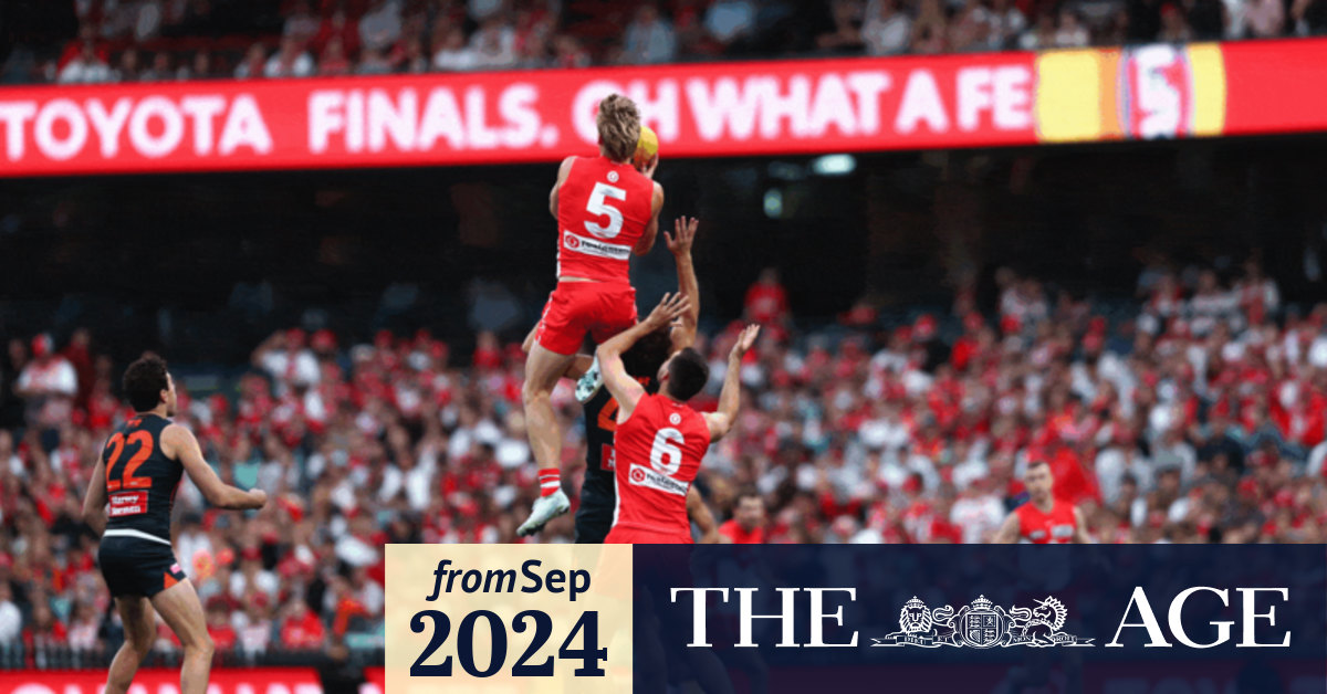AFL finals 2024: Isaac Heeney on the spectacular mark that put Sydney Swans on course fro ...